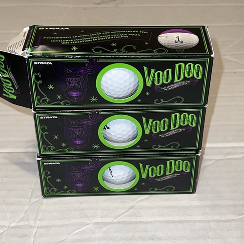 STRATA VooDoo Golf Balls Distance Mesmerizing Feel - 3 Sleeves of 3 - 9 ...