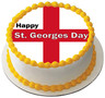Happy St Georges Day England Flag English Saint Edible Icing Party Cake ...