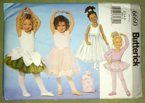 Butterick Pattern 6660 - Child Ballet Set - Size 2-5 - UNCUT | eBay