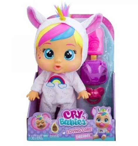 Cry Babies Loving Care Dreamy Baby Doll Rainbow Unicorn Cries Real ...