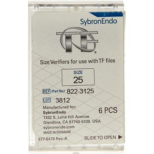 Endodontic Twisted File Verifiers By Kerr (6/Pack) | eBay