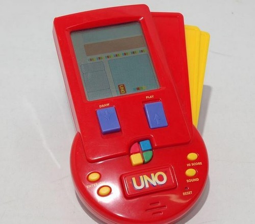 HASBRO ELECTRONIC HANDHELD UNO TRAVEL TOY CARD VIDEO GAME FUN FAMILY ...