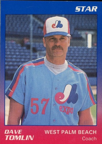 1989 Star West Palm Beach Expos DAVE TOMLIN RC EXPOS COACH | eBay