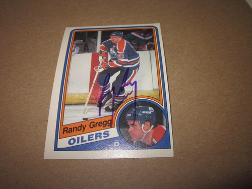 RANDY GREGG SIGNED AUTOGRAPHED 1984 OPC O-PEE-CHEE HOCKEY CARD # 242 | eBay