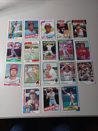 LOT OF 18 CINCINNATI REDS BASEBALL CARDS MARIO SOTO KEN GRIFFEY DAVE ...