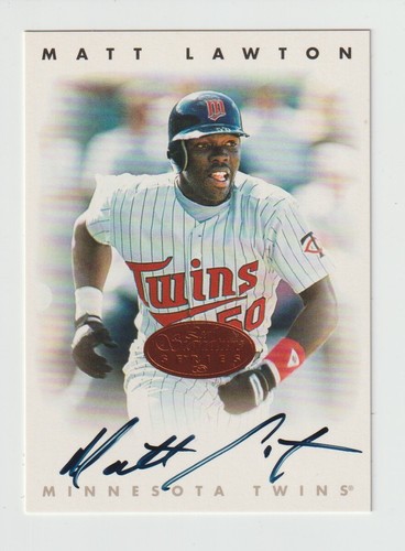 Matt Lawton - 1996 Leaf Signature Series - Bronze - Autographed ...