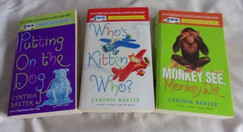 Set of 3 Reigning Cats & Dogs Mystery series books by Cynthia Baxter | eBay