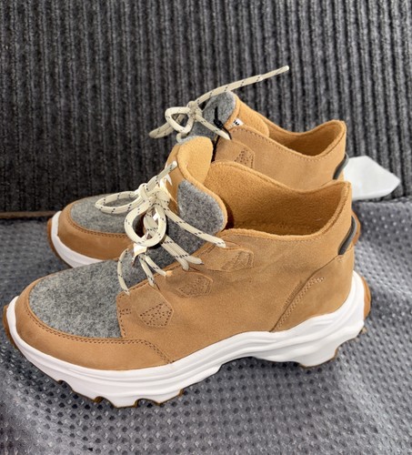 Sorel Kinetic Breakthru Caribou Waterproof Boots Warp Red Chalk - Women ...