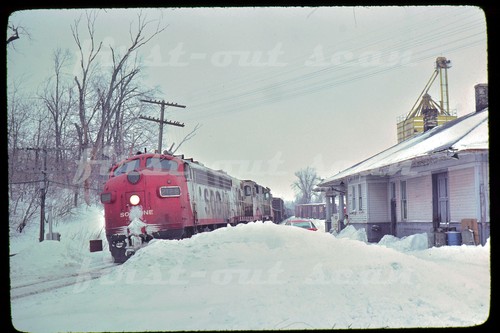 F Original Slide - SOO Line 212B F-7 Action in Snow Slinger WI 1979 | eBay