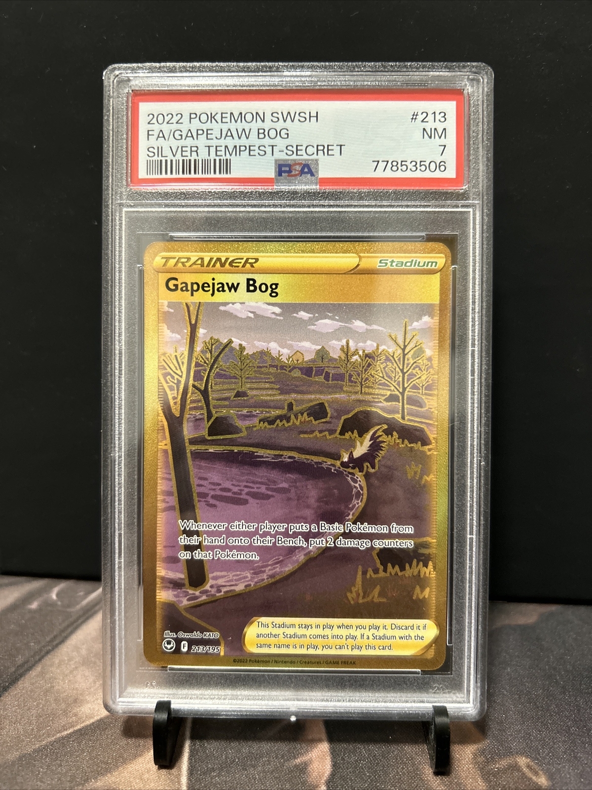 Gapejaw Bog 2022 Sword & Shield: Silver Tempest #213/195 Holo (Secret ...