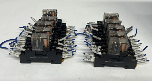 Lot of 10 Omron G2R-2-SND Relay W/ Base Socket MAX.5A250V | eBay