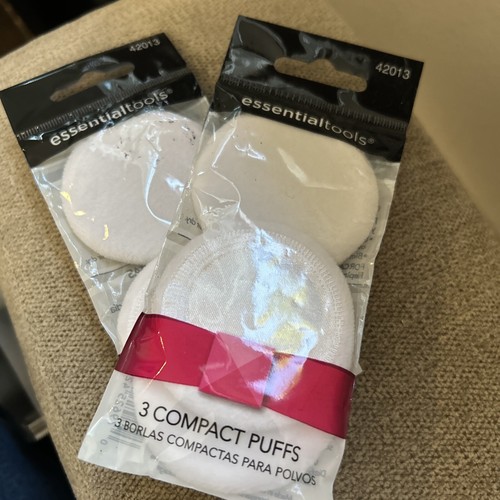 Powder Puffs By Essential Tools 3 pack of Compact Puffs 2 Packs Of 3 | eBay