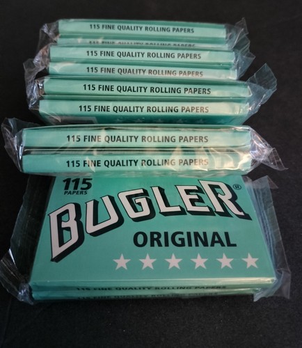 LOT OF 5 Double Pack BUGLER GUMMED CIGARETTE PAPERS 1150 Leaves 10 ...