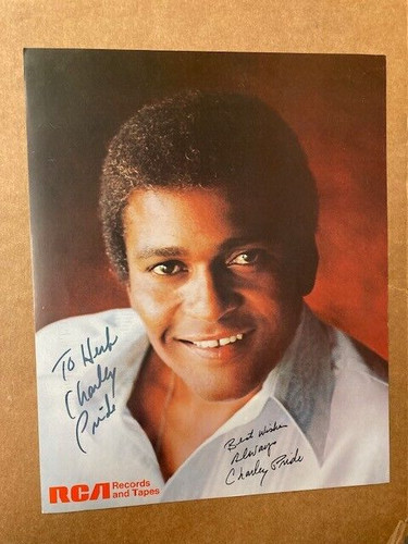CHARLEY PRIDE Boldly Autographed 8x10 RCA Photo JSA Auction COA | eBay
