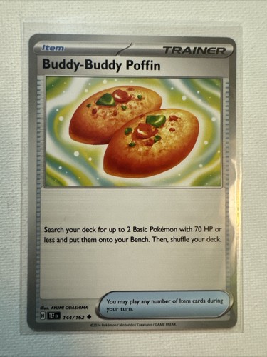 Buddy-Buddy Pokemon Temporal Forces Buddy-Buddy Poffin Trainer Card 144 ...