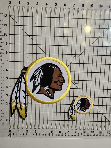 WASHINGTON REDSKINS COMMANDERS EMBROIDERED PATCHES / LOT OF 2 / VINTAGE ...