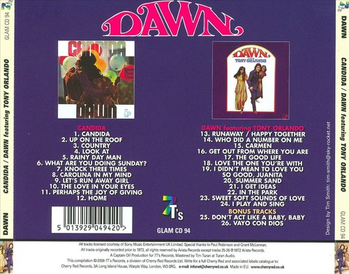 DAWN CANDIDA/DAWN FEATURING TONY ORLANDO NEW CD 5013929049420| eBay