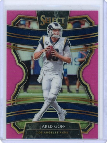2019 Panini Select Pink Prizm Football #93 Jared Goff No 10 of 10 | eBay