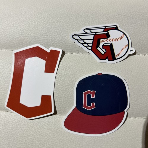Cleveland Guardians - MLB Team Logo - stickers decals (lot of 3) approx ...