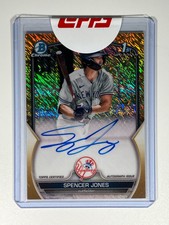 Spencer Jones Baseball Trading Card Checklist