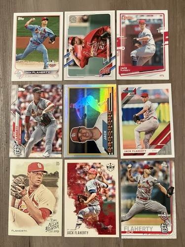 Jack Flaherty 9 Card Lot. Assorted Player & insert Cards. St. Louis ...
