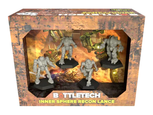 Battletech Recon Lance Mech Force Pack - Javelin Firestarter Ostscout ...