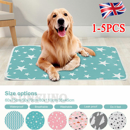 5X Washable Large Pet Pee Pad Mat,Puppy Training Pad Toilet Wee Cat/Dog ...