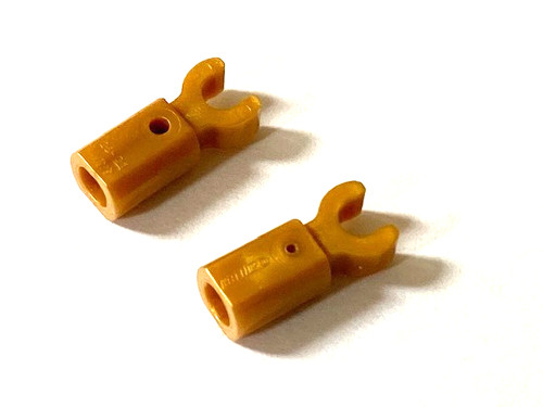 LEGO Parts: Bar Holder with Clip / Claws, Part # 11090, Pearl Gold ...