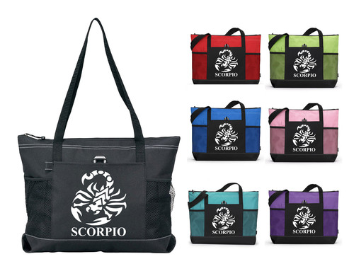 SCORPIO SCORPION ZODIAC SIGN CUSTOM TOTE PURSE OVERNIGHT TRAVEL GYM ...