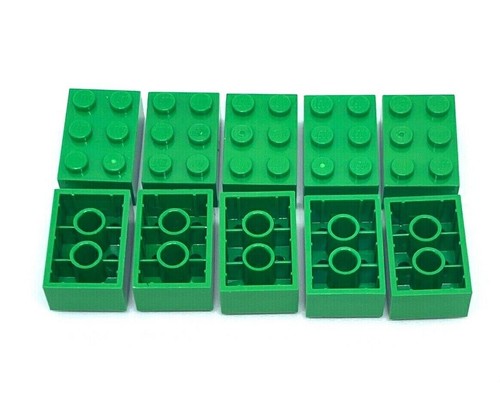 2x3 LEGO GREEN Lot of 10 Parts Pieces #3002 2 X 3 | eBay