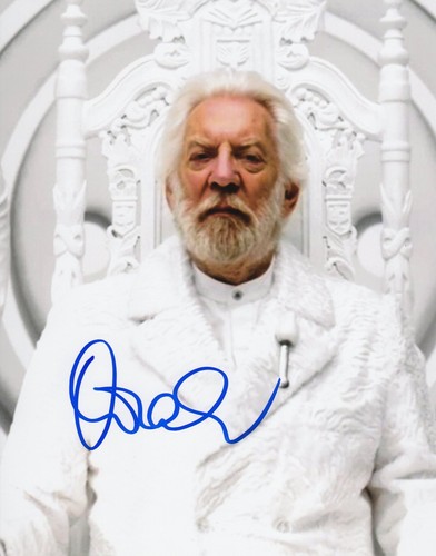 Hunger Games Actor Donald Sutherland Signed 8x10 Photo COA | eBay