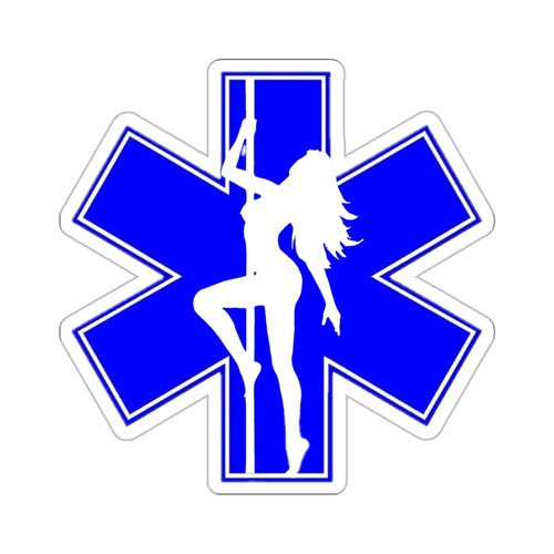 Paramedic EMS EMT sexy silhouette exotic dancer strip girl Sticker ...