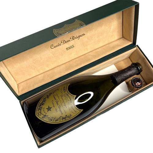 1985 Cuvee Dom Perignon Champagne EMPTY Bottle, Box, Paperwork, Capsule ...