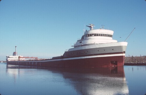 SHIP - SS RYERSON NEEBISH ISLAND ROCK CUT MI -- ORIGINAL SLIDE 10-17-97 ...