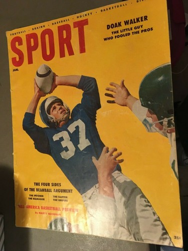 January 1956 Sport Magazine - Doak Walker Cover | eBay