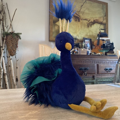 Jellycat+Electra+Plume+Peacock+Stuffed+Animal.+With+Tags. for sale online | eBay