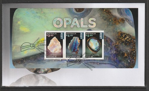 Australia 2025: Opals First Day Cover with Mini-Sheet-International ...