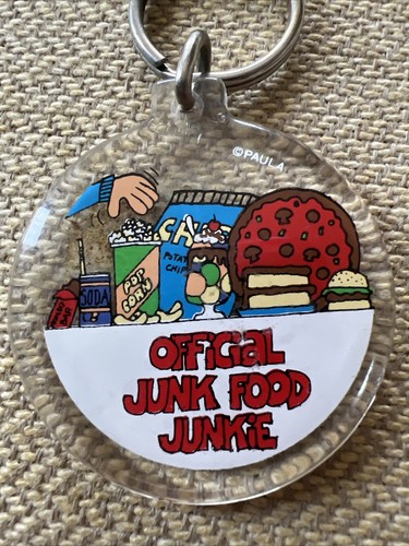 Vintage Keychain Junk Food Junkie | eBay