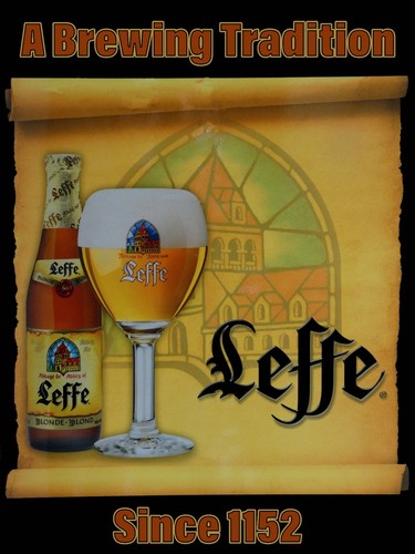 Leffe Ale Metal Advertising Sign | eBay