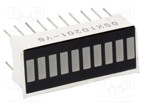 Display: LED 2.1÷2.5V 25.5x10.2x7.9mm Yellow-Green 15mcd Bar | eBay