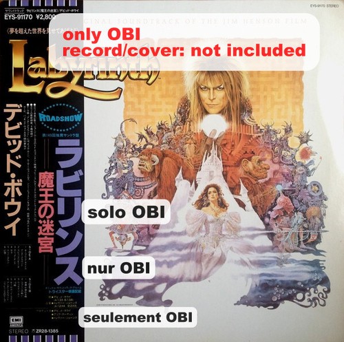 DAVID BOWIE & TREVOR JONES Labyrinth - Soundtrack ( EYS-91170 ) ***Only ...