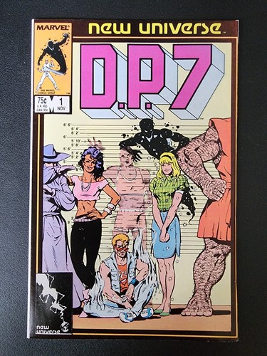 Marvel Comics DP7 #1 November 1986 1st app DP7 Team Blur Friction Scuzz ...