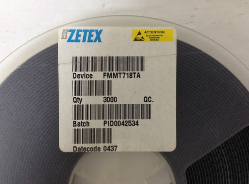 x500 **NEW** ZETEX FMMT718TA, Transistor, 20V 1.5A, 3-pin SOT23 | eBay