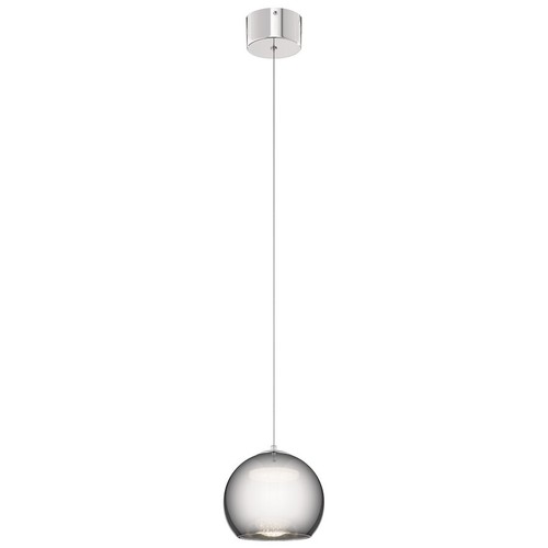 Elan Rendo 1 Light 7" LED Mini Pendant, Chrome/Smoked - 83951 | eBay