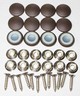 12 Dura Snap Upholstery Buttons Parchment Tan Choice Of Size And Screws ...