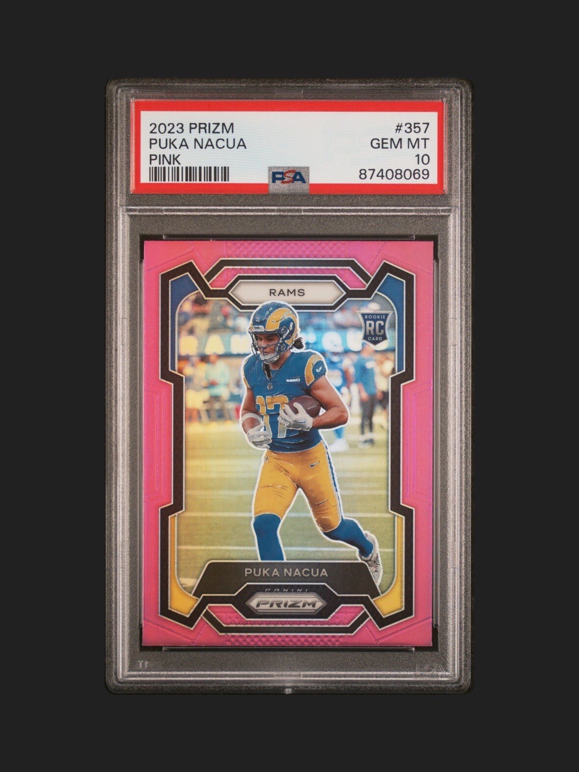 Puka Nacua 2023 Prizm #357 Pink Price Guide - Sports Card Investor
