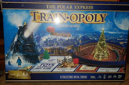 The Polar Express Opoly Board Game, Train-Opoly 6 Collectible Metal ...