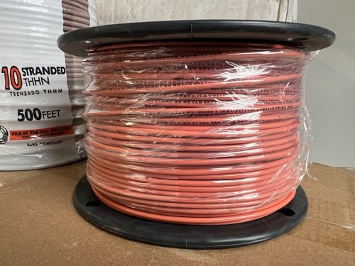500’ Roll. 14 Gauge Stranded Thhn. ORANGE - Brand New - Fast Ship! | eBay