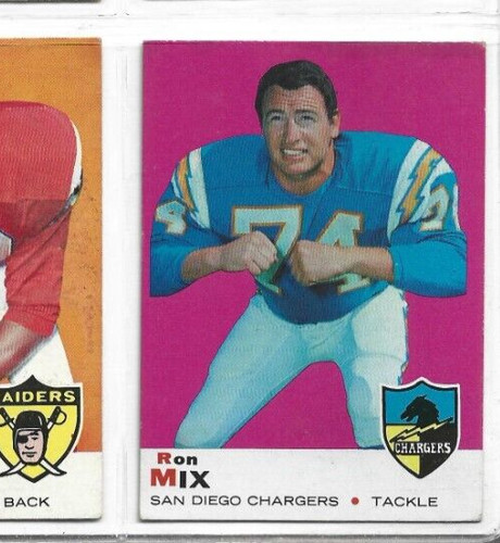 1969 Topps Football #99 Ron Mix Chargers NM/Mint | eBay