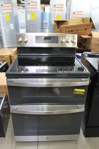 GE JBS86SPSS 30" Stainless Freestanding Double Oven Electric Range NOB ...